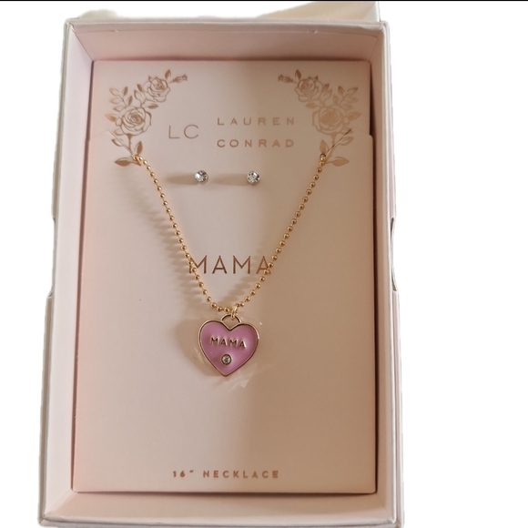 LC Lauren Conrad | Jewelry | Lc Lauren Conrad Pink Heart Necklace ...